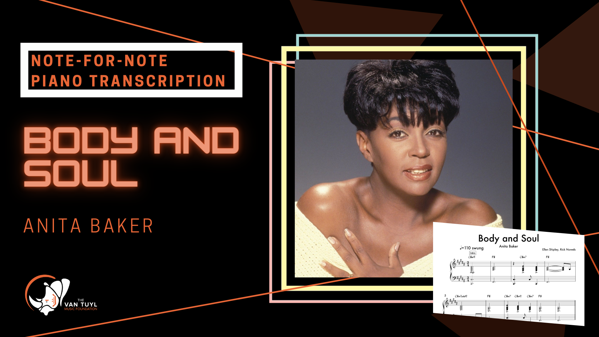 Body and Soul by Anita Baker Piano Sheet Music